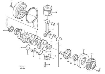 China VOE20790461 Crankshaft Volvo.Heavy parts EC240B, EC290B for sale