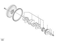 China VOE14521564 Crankshaft Volvo.Heavy parts EC55B, EC55C, EC60C, EC80D, ECR58, ECR88, EW55B, EW60C, MC80B for sale