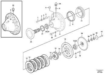 China CH37935 Brake Disc Volvo.Heavy parts G700 MODELS, G700B MODELS, G900 MODELS, G900B, G900C for sale