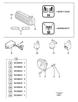 China PJ5110026 Relay Volvo.Heavy parts EC14, EC50, EC50VV for sale