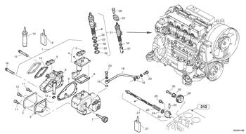 China VOE11700423 Injector Volvo.Heavy parts EL70C VOLVO BM, L40, L40B, L45, L45B for sale