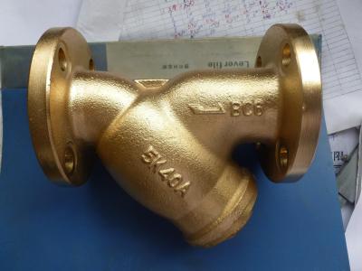 China JIS F7220Q Marine bronze Y strainer  5K,10K for sale
