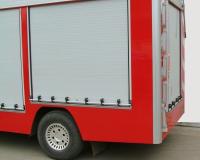China Back Folding Aluminum Extension Ladder Stand for Fire Truck for sale