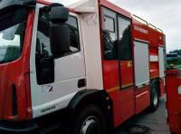 China Glass Fire Truck Door Red And Gray Color Oem Service Offered 1 Year Warranty for sale