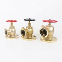 China Customized Brass Natural Or Red Painted Right Angle Fire Hydrant Angle Valve for sale
