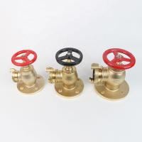 China Customized Brass Natural Or Red Painted Right Angle Fire Hydrant Angle Valve for sale