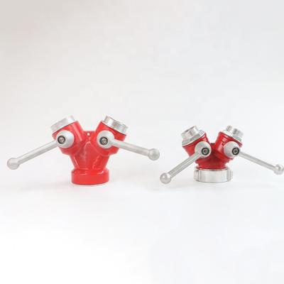 China Aluminum Or Brass Safety Equipment Rescue Tools Red Paint Finished Fire Water Divider for sale