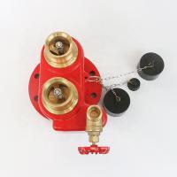 China Cast Iron Or Ductile Iron / Brass Fire Safety 2 Way Breeching Inlet Valve for sale