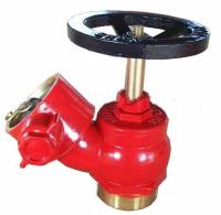 China Fire Coupling Oblique Screw Landing Valve Grey Cast Iron To BS 1452 for sale