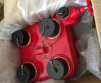 China 4 Way Breeching Inlet Fire Hydrant Valve 10Bar - 15Bar Working Pressure for sale