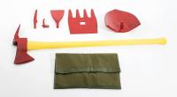 China Fire Fighting Axe Mate Tools Kit 85cm Overall Length  Red Painted Color for sale
