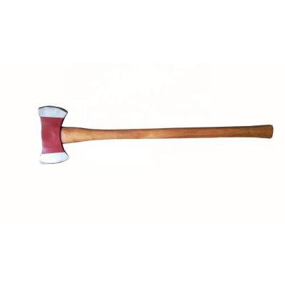 China Double Bit Axe Fire Truck Parts 3.5lb Head Weight With Wooden Handle for sale
