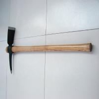 China Forged Pickaxes Wooden Handle High Carbon Steel Axe Head Material for sale
