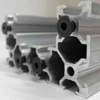 China V Slot Aluminum 6063 T-5 C Beam Liner Rail 250mm - 1500mm Long Silver Anodized for sale