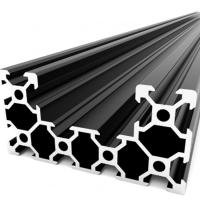 China V Slot Aluminum 6063 T-5 C Beam Liner Rail 250mm - 1500mm Long Silver Anodized for sale