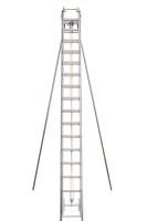 China 2 Section Aluminum Extension Ladder Customize Length 9m 12m 15m Rescue for sale