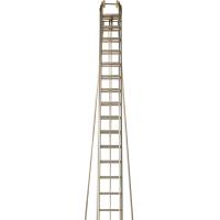 China Fiberglass Straight Ladder D-Type Rungs for sale