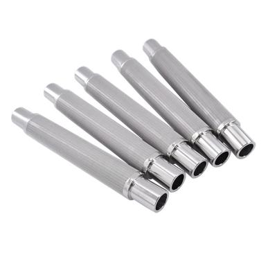 China Precision Stainless Steel Water Filter Cartridge 0.5-200 Micron 99.99% Efficiency with Threaded or Flanged Connection for sale