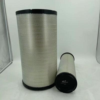 China 95% Filtration Efficiency Air Filter Element with 10,000-20,000 km Maintenance Interval for SKX15P, 129051-12530, 119808-12520 Models for sale