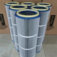China 95% Efficiency Industrial Dust Filter Cartridge with Fiberglass Construction for Metal and Wood Processing for sale