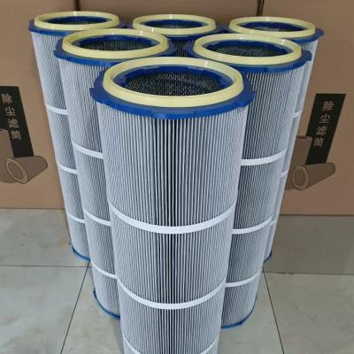 China 95% Efficiency Industrial Dust Filter Cartridge with Fiberglass Construction for Metal and Wood Processing for sale