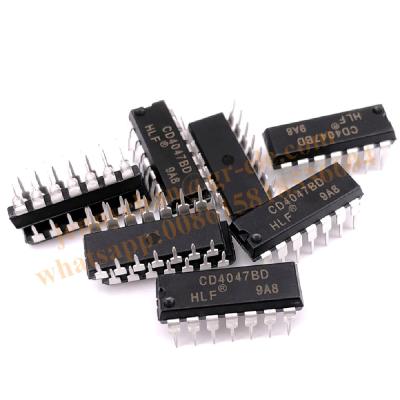 China New original CD4047BD DIP14 off-the-shelf CMOS low power monostable unsteady multivibrator for sale