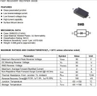 China SMB Fast Recovery Diode FR2A FR2B FR2D FR2G FR2J FR2K FR2M DO214-AA Surface Mount Device for sale