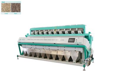 China High Accuracy Wheat Corn Sorting Machine 10 Chutes 640 Channels 6kwh 220V for sale