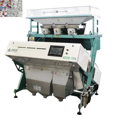China Intelligent Recycled Plastic Flake Sorter 6SXM-192A 2.2kWh Color Sorting Machine for sale