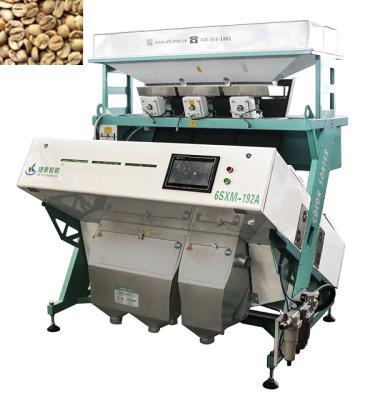 China Industrial CCD Color Sorter Machine 6SXM-192A 2.2kw for Coffee Bean Cashew Nut Sorting for sale