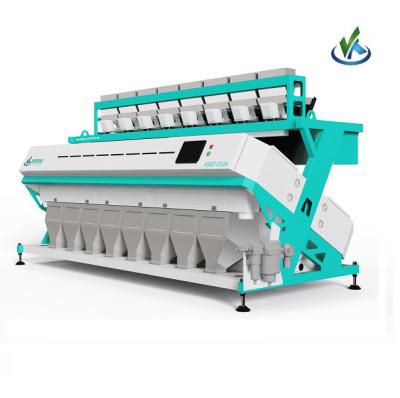 China LED RGB CCD 8 Chutes Peanut Color Sorter Machine 6.0-12.0 T/H Capacity for sale