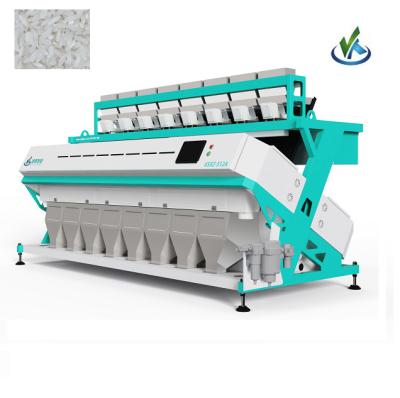 China Automatic CCD Rice Sorting Machine 8 Chute 512 Channels 6-12 TPH Capacity for sale