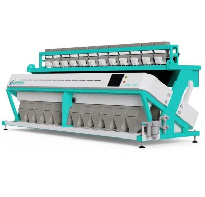 China Intelligent CCD 12 Chutes Coarse Cereals Maize Wheat Color Sorter Machine 99.99% Accuracy for sale