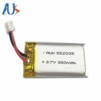 China 1C 3.7V 350mAh Ultra Thin LiPo Battery 552035 Lithium Polymer Battery for sale
