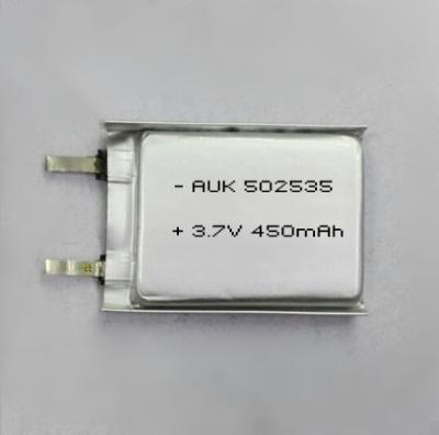 China 1C Small LiPo Battery 3.7V 450mAh Cell 502535 For Electric Tool for sale