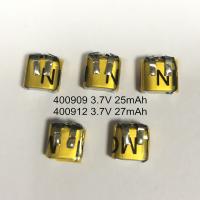 China 3.7V 4.2V Small LiPo Battery 25mAh 27mAh 400912 301012 Lithium Polymer for sale
