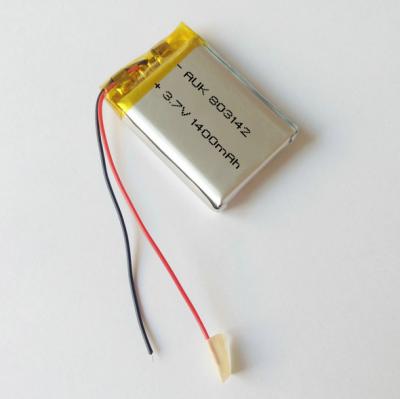China Portable Lightweight LiPo Battery Li Ion Battery 3.7v 1400mah Lithium Polymer for sale