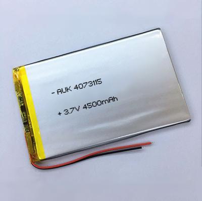 China Custom Li Polymer Battery 3.7v 4500mAh LiPo Battery Rechargeable for sale