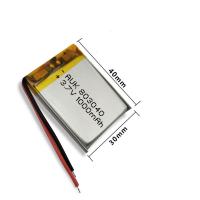 China UL KC Lithium Polymer Battery 803040 3.7v Lithium Polymer Battery 1000mAh CE ROHS MSDS for sale