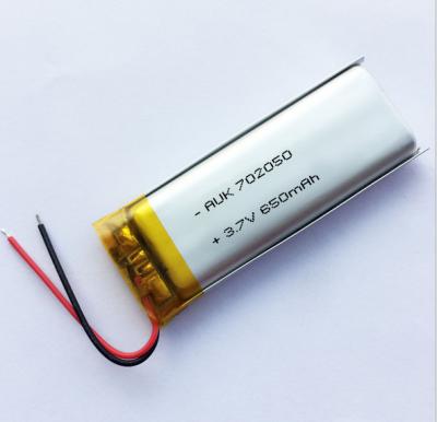 China 702050 3.7v 650mah Lipo Battery 500mah 700mAh 550mah 1000mah Lithium Polymer Battery With KC CE IEC62133 for sale