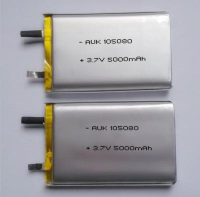China 105080 3.7v 5000mAh Lipo Battery 6000mah 8000mah 9000mah 4000mah Lithium Polymer Battery China Factory for sale