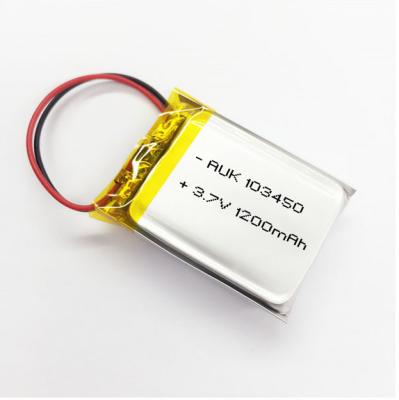 China 603450 Battery 3.7V 1200mAh Lithium Polymer Batteries Lipo For Beauty Equipment Bluetooth Headset Fingerprint Door Lock for sale