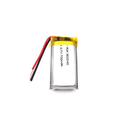 China 3.7V 700mAh 602060 Li-Ion Batteries OEM Lipo Electrical Battery 4.2V Charging Voltage 2.59Wh 800mAh for sale