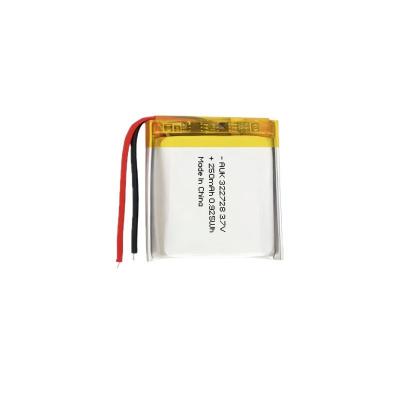 China AUK 322728 3.7V 250mAh Lipo Battery 352830 Lithium Polymer Battery For PCB Power Supply Malaysia Germany Market for sale