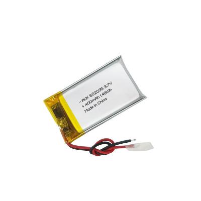 China EU AU Market 602035 400mAh 3.7V Lithium Polymer Battery For Beauty Devices UN38.3 Certified for sale
