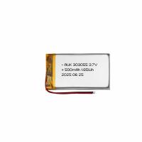 China AUK 303055 500mAh 3.7V Lipo Battery For Sleep Device Sleep Aid Blood Pressure Monitor for sale