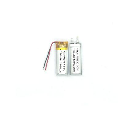 China 751230 250mAh 3.7V Lipo Battery For Bluetooth Headsets Wearable Devices And Automotive Accessories for sale