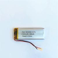 China AUK 502050 602050 Polymer Lithium Battery 500mAh 600mAh 3.7V For LED Strips Speakers Card Readers Or Sports Products Smart Badminton Rackets And Fitness Pedometers for sale