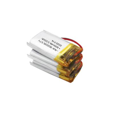 China 902035 3.7v 600mAh Lipo Battery For Lighting VR Headsets Detectors Voice Recorders Vibrator for sale