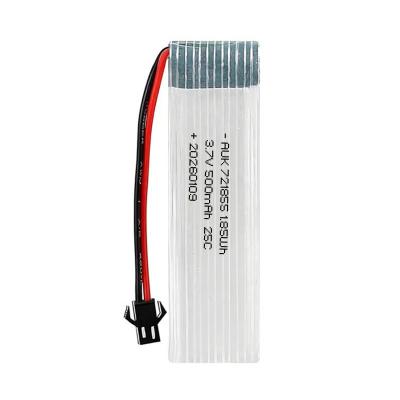 China AUK 3.7V 500mAh 25C High Rate 721855 UDIRT U818A Aircraft H37 RC Model Battery for sale